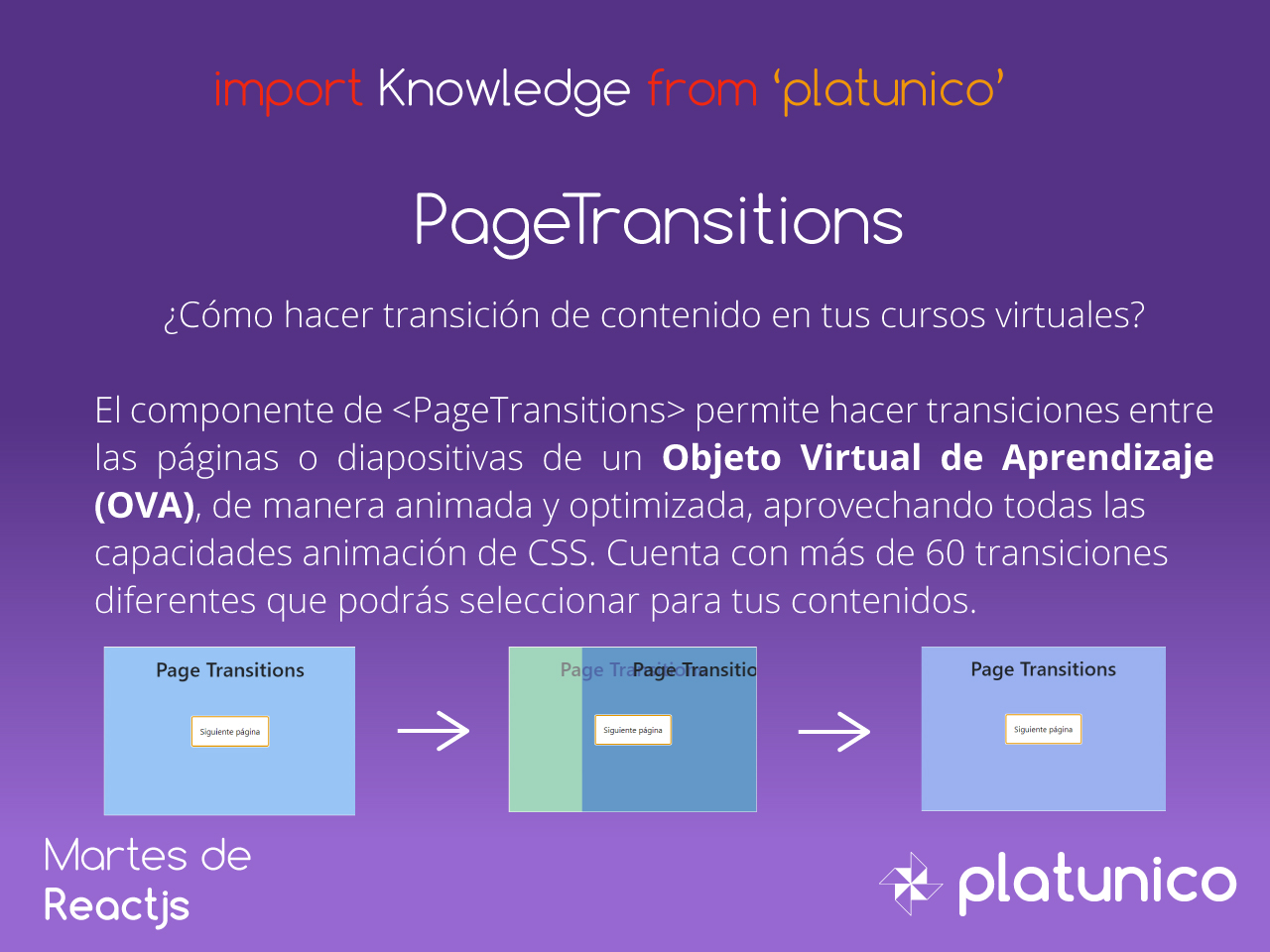 Transición animada de páginas con PageTransitions - Platunico Martes de ... Transición animada de páginas con PageTransitions - Platunico Martes de ...